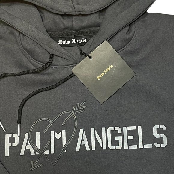 Palm Angels | Shirts | Palm Angels Heart Hoodie | Poshmark